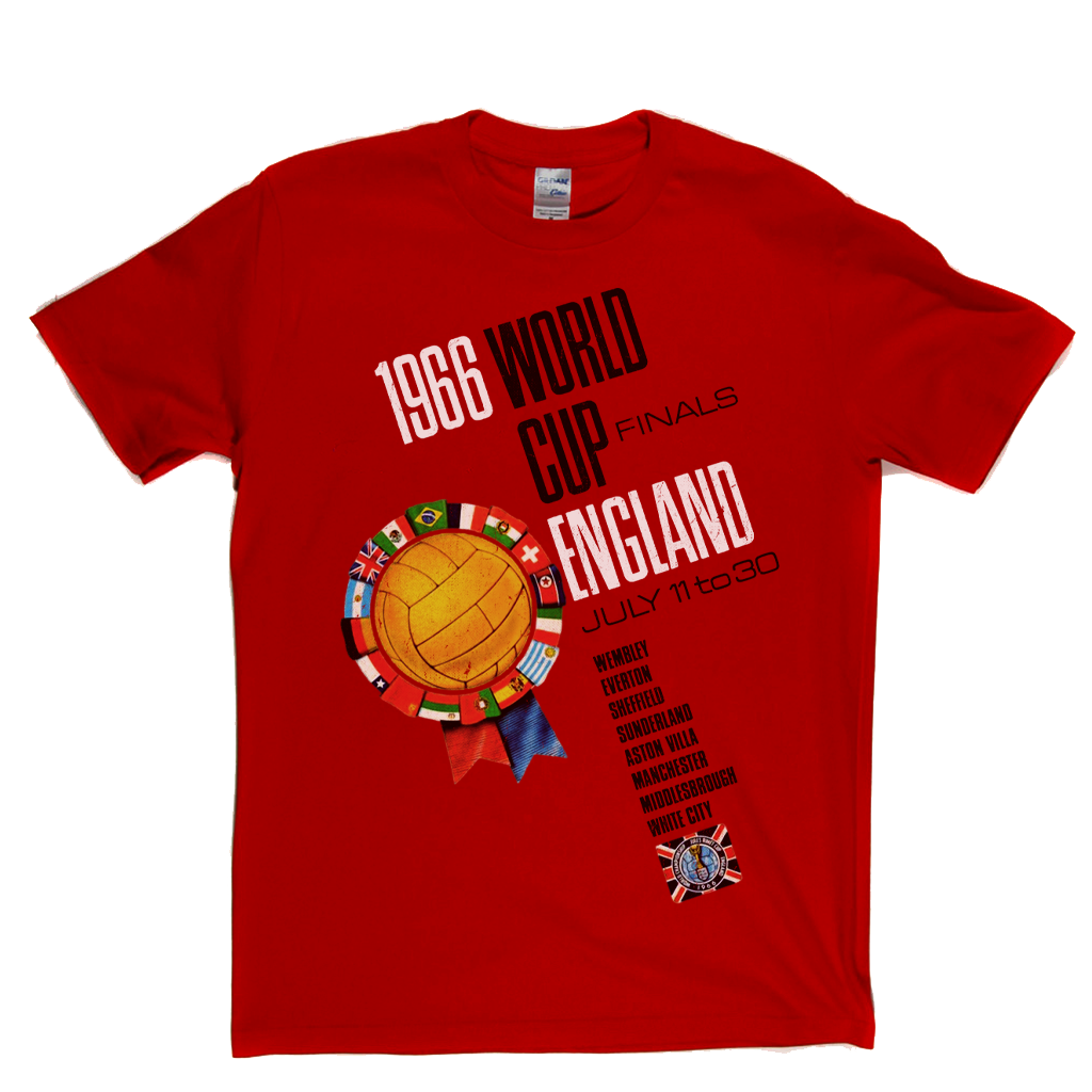 1966 World Cup England Flags T-Shirt - Classic Design – DJTees